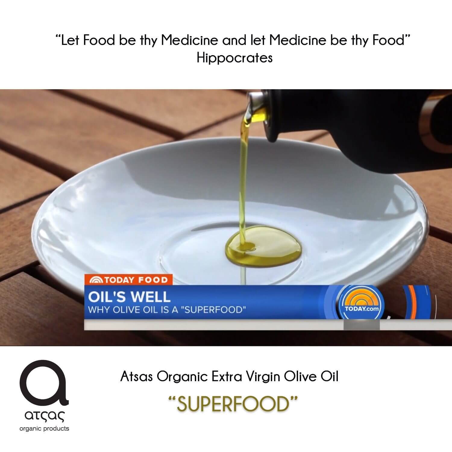 Organic High Phenolic Olive Oil | Atsas - Pure Organic Evoo | Olympicco